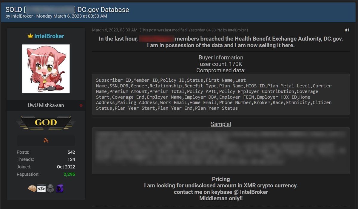 DC Health Link Data Breach | Spiceworks - Spiceworks